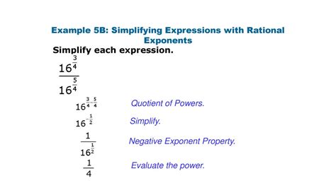 Write Each Expression By Using Rational Exponents Ppt Download
