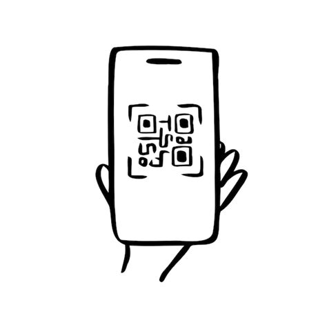 Premium Vector Doodle Scan Qr Code Illustration Isolated Background