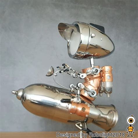 Robolight2018 Robot Lamp [video] Steel Art Robot Lamp Art Lamp