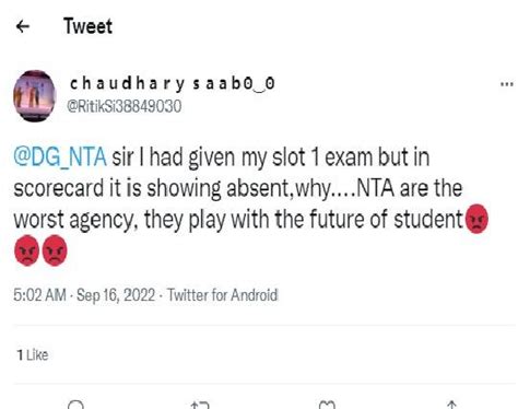 Cuet Ug 2022 Result Out Students Flood Twitter With Grievances