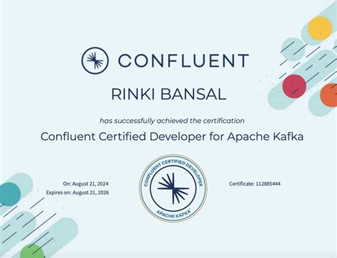 Rinki Bansal On Linkedin Kafka Certification Confluent Cloud