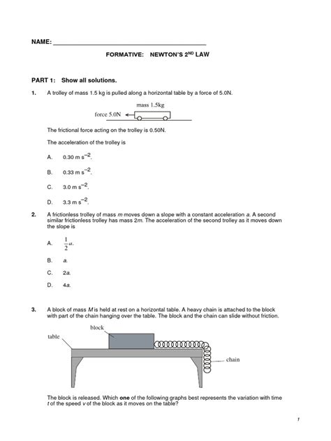 2023 part 1 2nd law pdf force mass