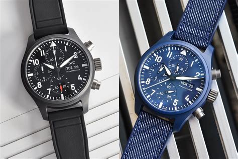 Hands On The New Iwc Pilot Chronograph 41 Top Gun Black And Oceana
