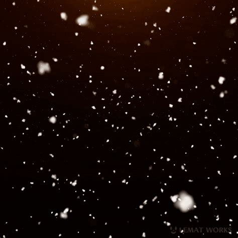 The Sun Shines Brightly Through Snow Flakes On A Dark Night With Only