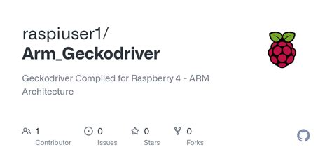 GitHub Raspiuser Arm Geckodriver Geckodriver Compiled For Raspberry ARM Architecture