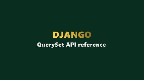 How Django Uses Queryset Api Samandar Komilov Posted On The Topic Linkedin