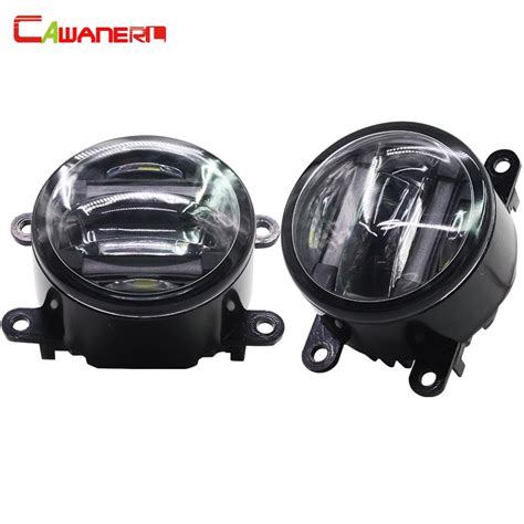 Cawanerl 2 X Car Light Source Fog Light LED DRL Daytime Running Lamp