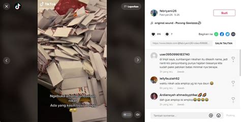 Buka Bukaan Amplop Hasil Nikahan Wanita Melongo Temukan Tamu Cuma