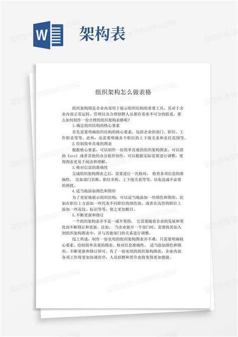 组织架构怎么做表格word模板下载编号lggwbrdb熊猫办公 组织架构怎么做表格word模板下载编号lggwbrdb熊猫办公