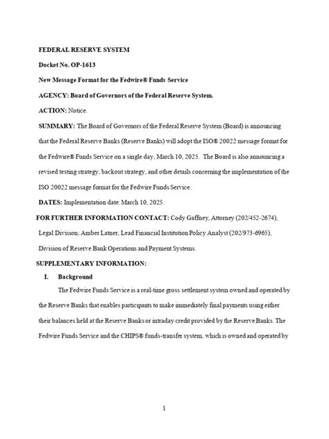 Fedwire Iso 20022 1656398448 Pdf Fedwire International