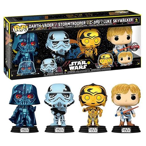 Funko Pop Darth Vader Stormtrooper C 3po Luke Skywalker Moça