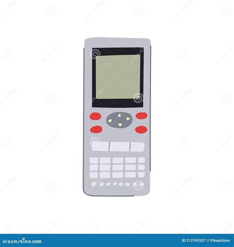 Financial Graphing Calculator Cartoon Vector Illustration Stock Vector