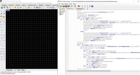 command facade python rhino behance