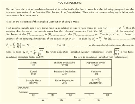 Solved You Complete Me Choose From The Pool Of Wordsmathematical