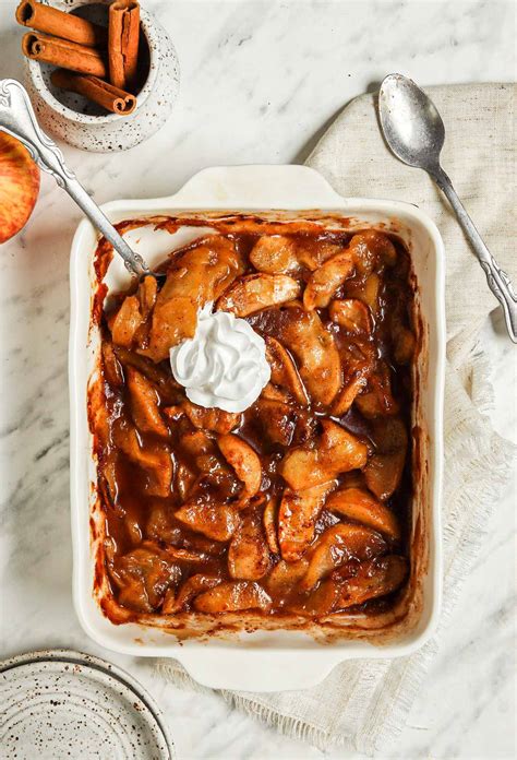 Cinnamon Baked Apple Slices Running On Real Food
