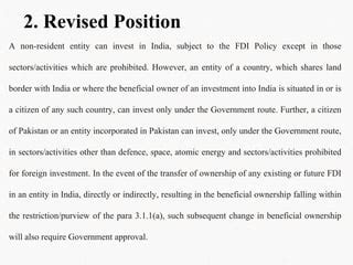 FDI Policy In India PDF