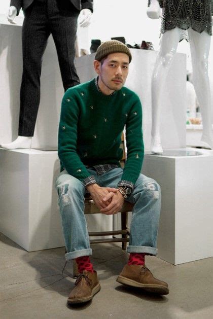 스트릿 패션 남자겨울스웨터비니땡땡이양말 Herren Klamotten Männer Mode Herren Mode