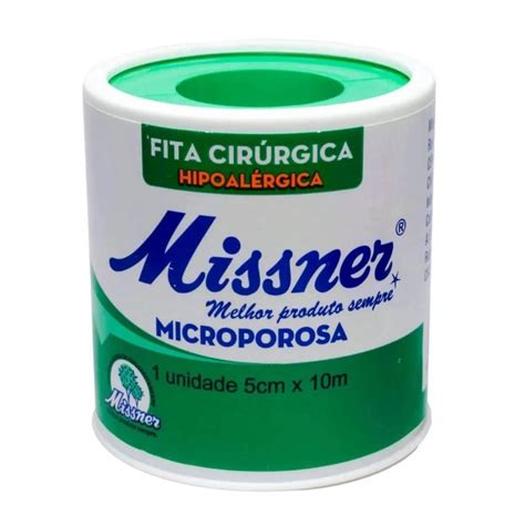 Fita Micropore Hipoalergica 5 0cm X 10m Branca Missner Unidade