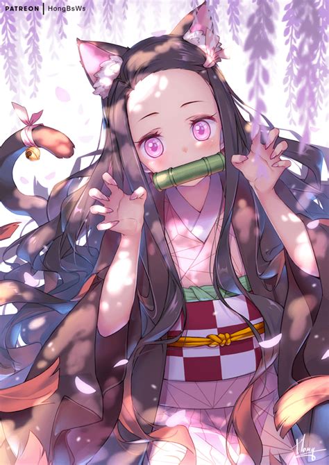 Neko Nezuko By Hongbsws R Kimetsunoyaiba