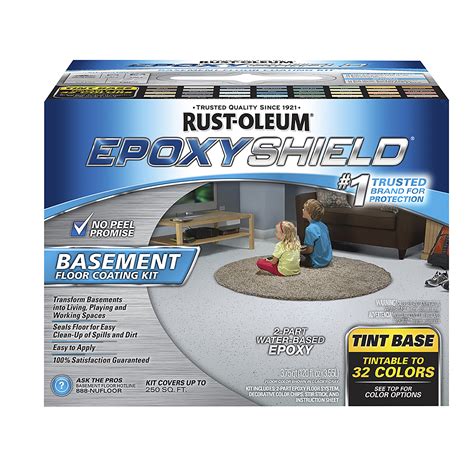 Rust Oleum 225446 Epoxyshield Basement Floor Coating Tint Ba