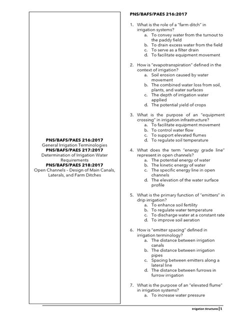 Irrigation Structures Pdf Irrigation Water