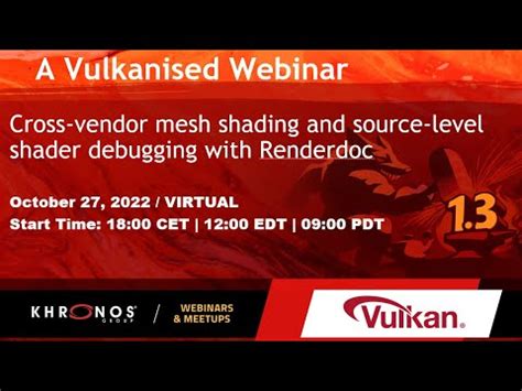 Cross Vendor Mesh Shading And Shader Debugging In Renderdoc YouTube