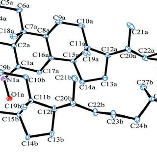 The Molecular Structure Of I Showing The Atomic Numbering And 30