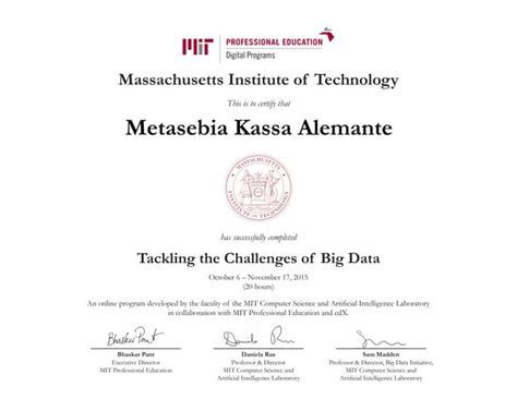 Big Data Certificate Pdf