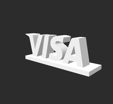 Stl File Visa Logo・3d Print Design To Download・cults