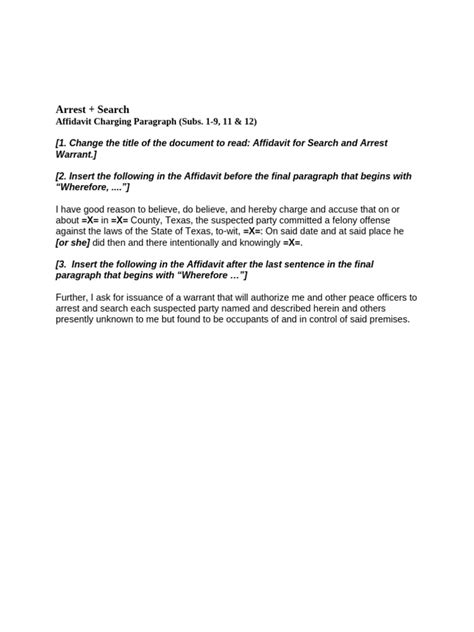 19 Affidavit Charging Paragraph 1 9 11 And 12 Pdf