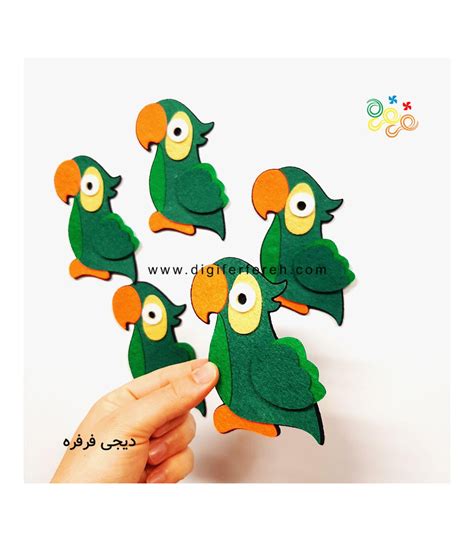 پک 5 عددی طوطی مگنتی