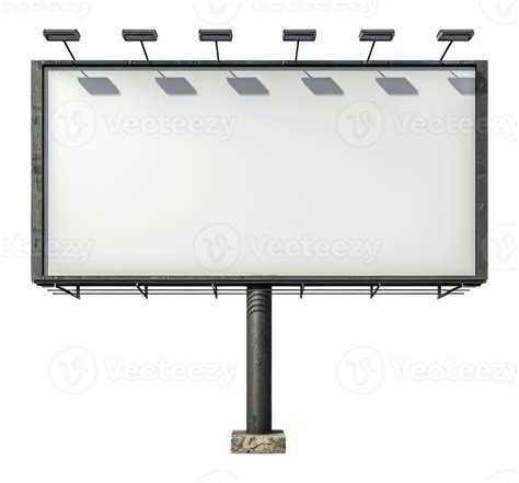 Empty Billboard With Lights Cut Out Stock 45912006 Png