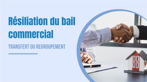 Résiliation Du Bail Commercial Dans Le Cadre Dun Transfert Ou Dun