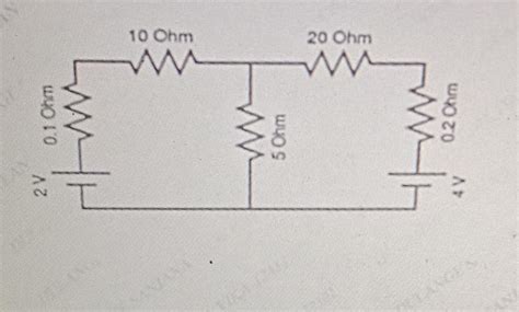solved find the current flowing through 5ohm resistor using