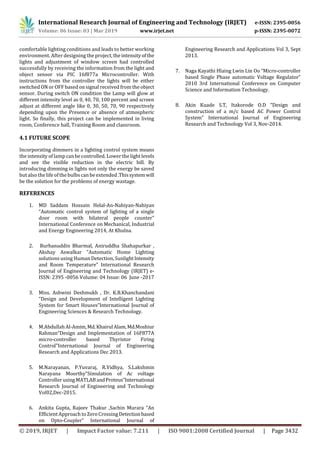 Irjet Intelligent Room Lighting System Pdf