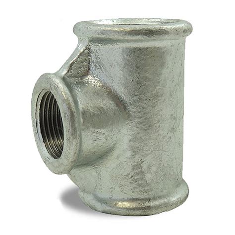 Galvanized Cross Female X4 Malleable Cast Iron