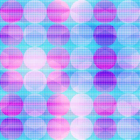 Premium Vector Retro Neon Circle Seamlss Pattern