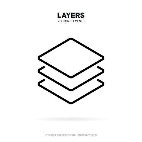 Premium Vector Layers Icon Three Levels Stacked On White Background Layer Symbol For Ui Ux