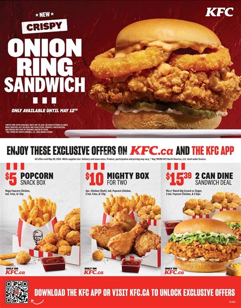 Kfc Ontario Exclusive Coupons Flyers And Deals 2024