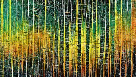 Matrix Background Comprised Of Intricate Binary Code Weaving Together