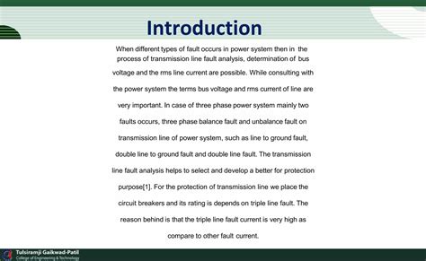 Matlab Simulink In Three Phase Fault Analysis On Transmission Line PPTX Radio Control