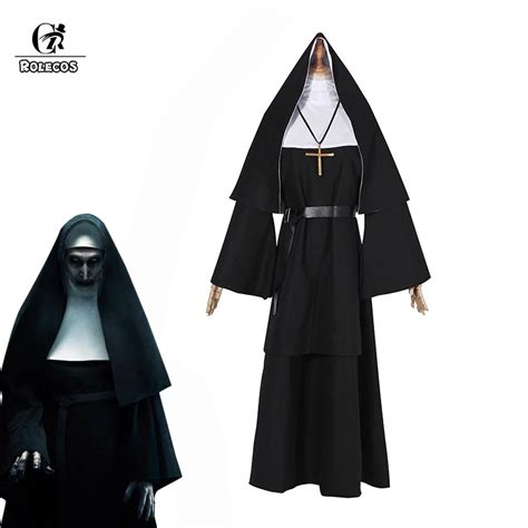 Rolecos Women Halloween Costume The Nun Cosplay Costume 2018 Horror