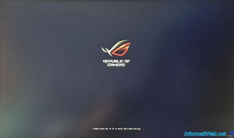 Flasher Mettre Jour Le Bios De Sa Carte M Re Asus Rog Via Ez Flash