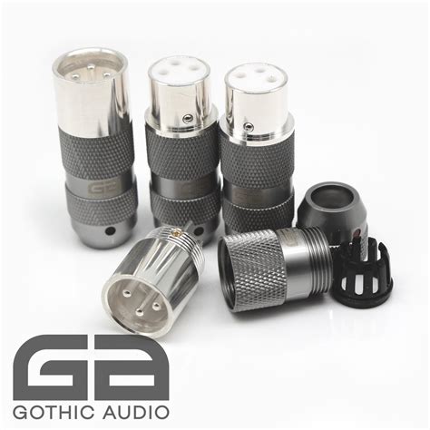 Xm 202r And Xf202r Rhodium Plated Pure Copper Set Of 4 Xlr Connectors Oem