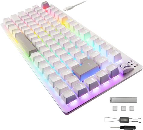 Amazon エレコム ラピッドトリガー ゲーミングキーボード V Custom Vk600a 有線 着脱式 磁気式アナログ検知スイッチ搭載 テンキーレス 65％サイズ ホワイト Tk