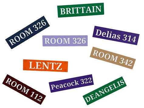 Original Lockstop Magnetic Door Latch Cover Classroom Name Plate