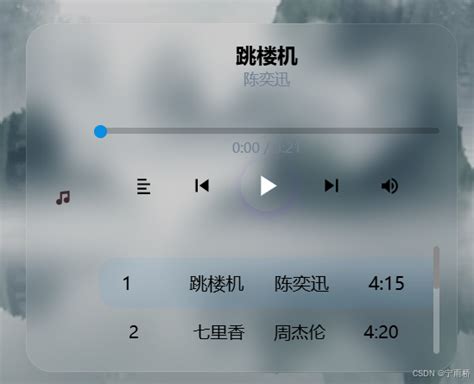 Vue3音乐播放器组件（其他框架的话也可以直接cv让ai帮你转化）vue3播放音频组件 Csdn博客