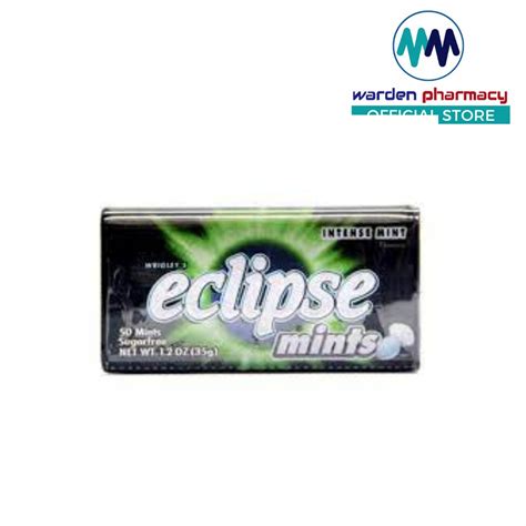 Wrigleys Eclipse Tin Hard Candy Mints Peppermint Intense Mint Beryy Blackcurrant
