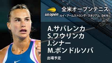 全米オープンテニス2023 第6日 ルイ・アームストロング・スタジアム Wowowオンデマンドで見る
