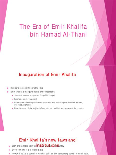 Week 6 Lecture 11 Era Of Khalifa Bin Ahmad Al Thani Pdf Gulf